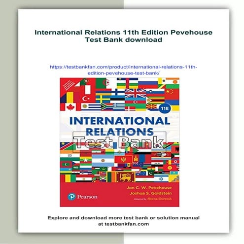 International Relations 11th Edition Pevehouse Test Bank | PDF