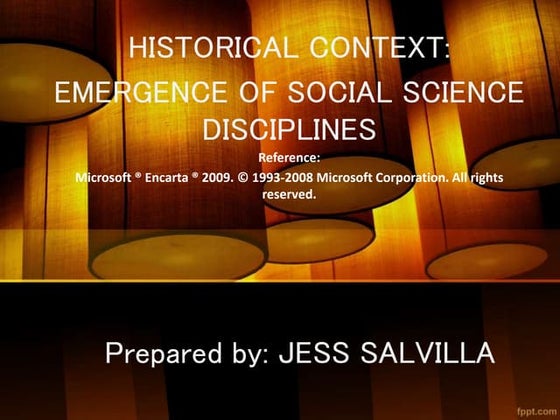 Discipline and Ideas in the Social Sciences | PPTX