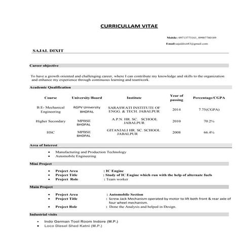 SAJAL DIXIT UPDATED RESUME 11-1 (1) 1 | PDF