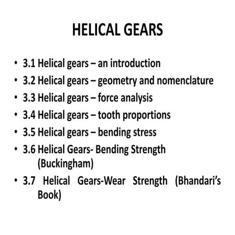 Helical gears formulas | PDF