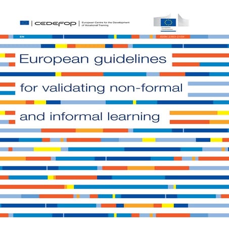 European guidelines for validating non-formal and informal learning. 2nd edition | PDF ...