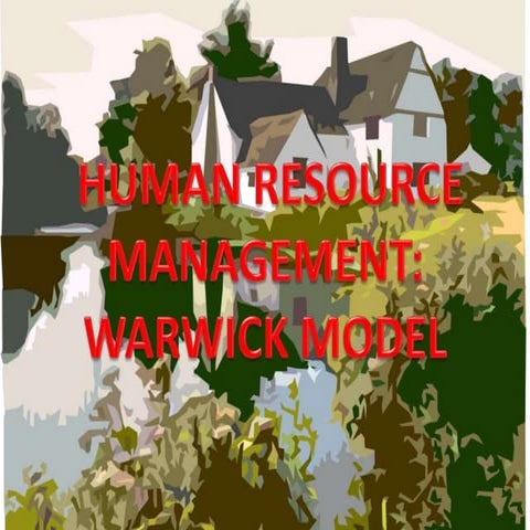 warwick model by Maricel G. Tangonan: Ph D. Development Education | PPTX