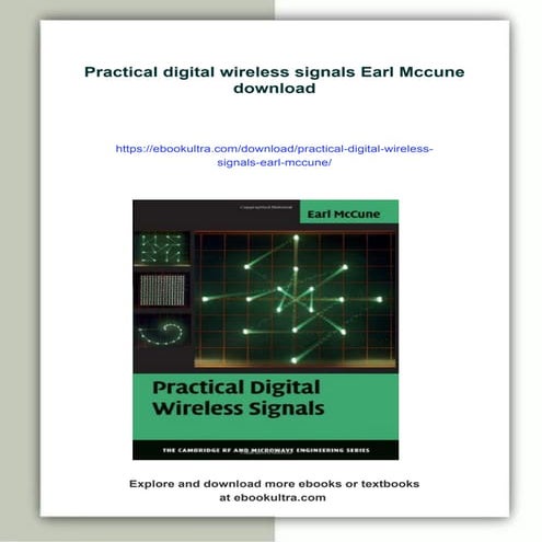 Practical digital wireless signals Earl Mccune | PDF