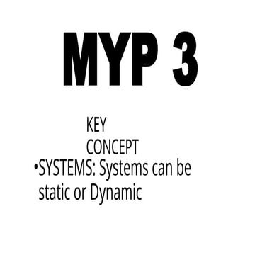 MYP3 Science: Exploring Key Concepts in Depth | PPT