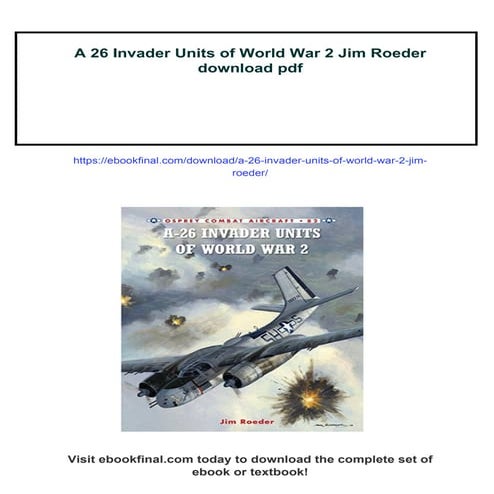 A 26 Invader Units of World War 2 Jim Roeder | PDF