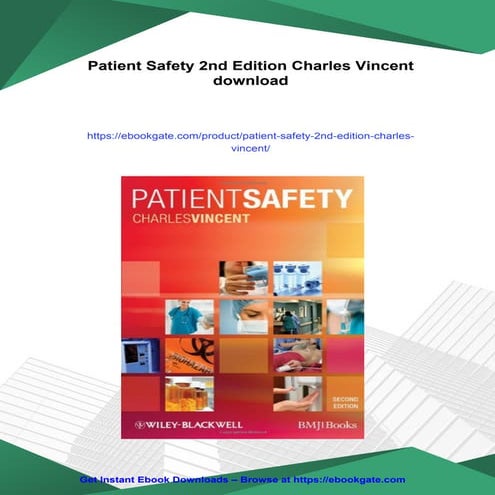 Patient Safety 2nd Edition Charles Vincent | PDF