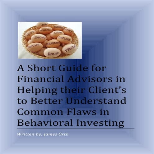 A Short Guide for Financial Advisors in Helping their Client’s to ...