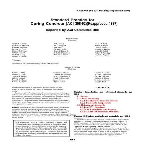 308 92 standard practice for curing concrete (reapproved 1 | PDF