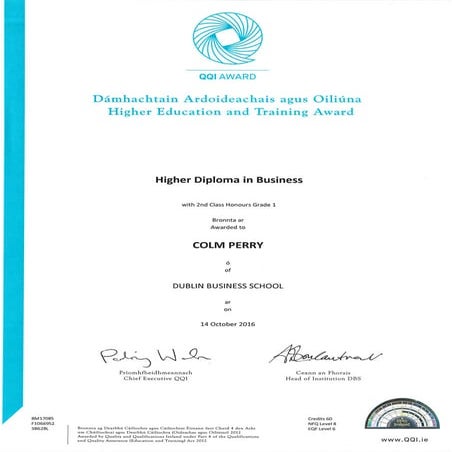 DBS Higher Diploma | PDF | Graduation | Personal Celebrations & Life Events