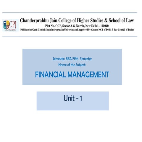 Financial Management | PPT
