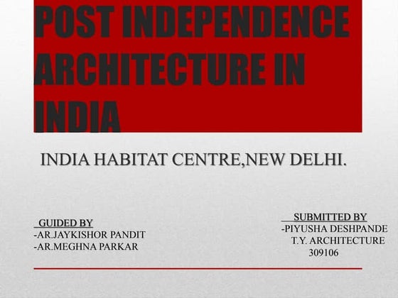 Architecture case study India Habitat Centre, Delhi.pdf