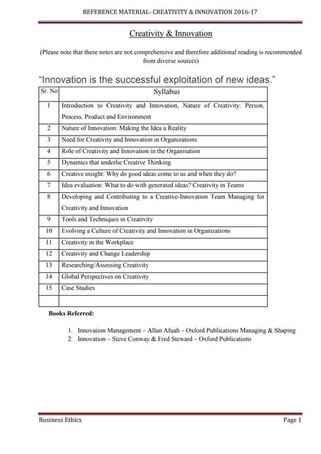 Entrepreneurship And Innovation | PPS