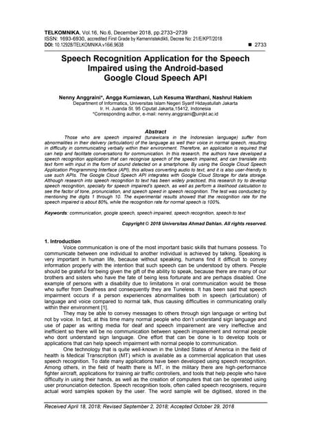 MULTILINGUAL SPEECH TO TEXT USING DEEP LEARNING BASED ON MFCC FEATURES | PDF