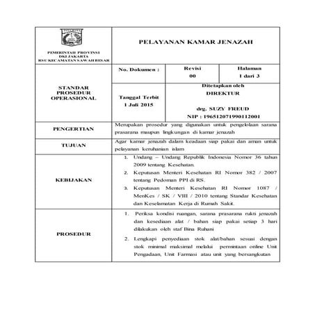 309682286 spo-pelayanan-kamar-jenazah-ppi | DOC