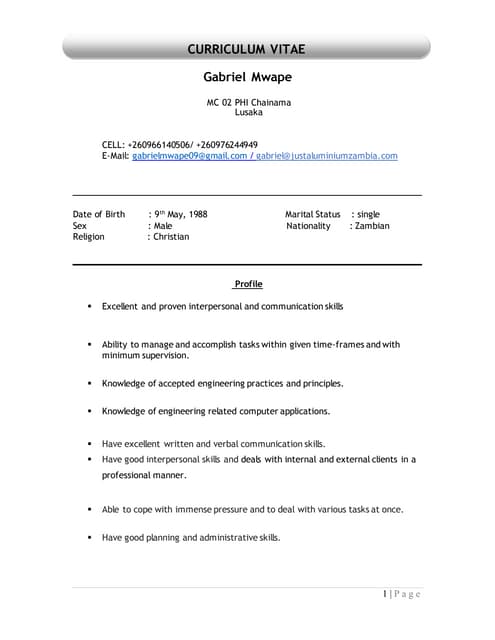 FRANCIS' CV | PDF