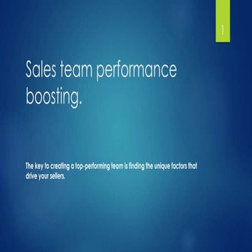 Sales team motivation | PPTX