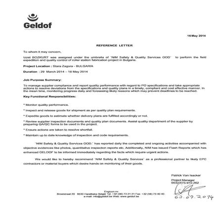 Reference Letter Roller Station | PDF