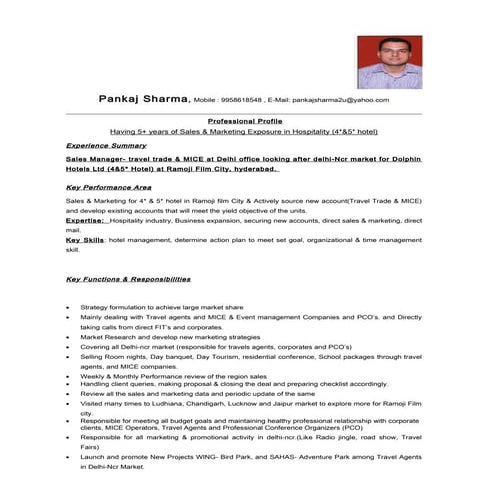 pankaj resume | DOC