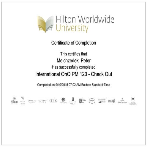 International OnQ PM 120 - Check Out | PDF