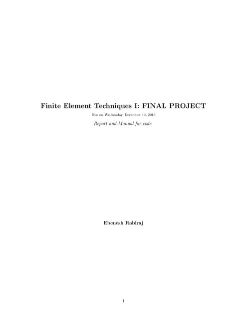 FEA MESH QUALITY PARAMETER | PPTX | Technology & Computing