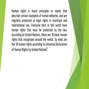 Human rights (Universal Declaration of Human Rights) | PPTX
