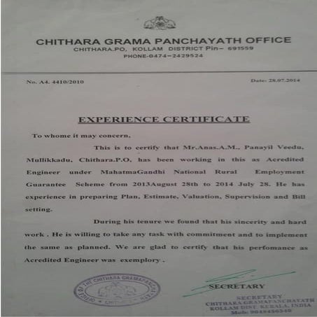 Experience Certificate | PDF