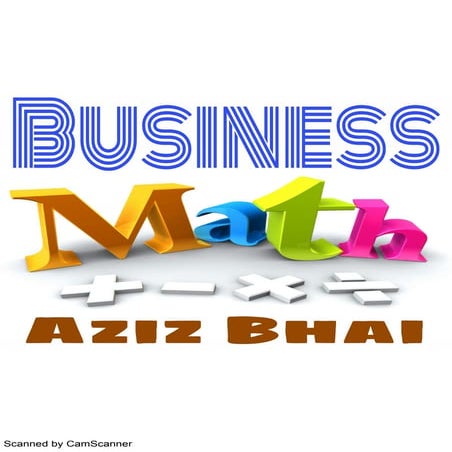 Business Mathematics 2 ☞ 4th Semester ★ session 2014-2015 | PDF