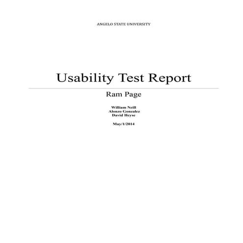 UsabilityReport | DOC