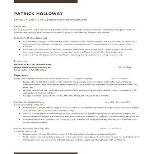 Porsha's Sports Resume | DOCX