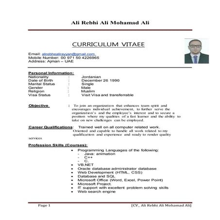 Ali CV | PDF
