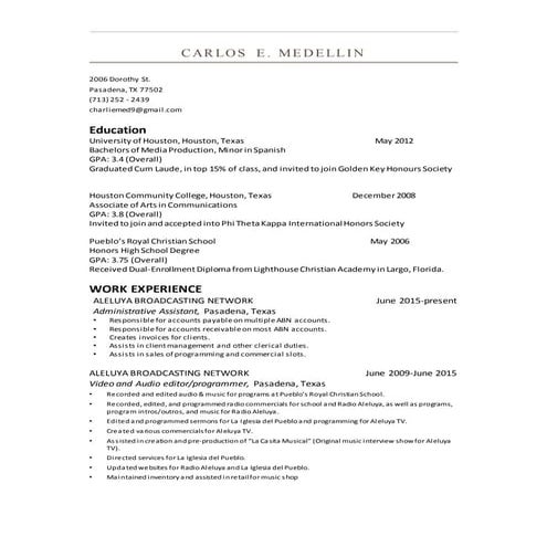Bryan J Miller - Resume | PDF