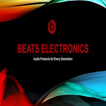 Beats Electronics Campaign Presentation | PPT