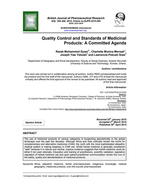 Awareness of Filipino Community Pharmacists on Immunization Delivery: A Key for Prepared Quality ...