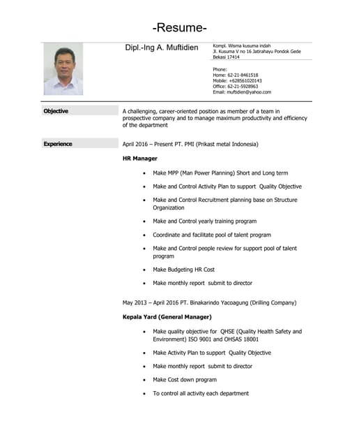 CV Handri Susanto - 2016.. Rev. 3 | PDF