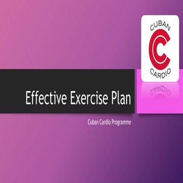 Effective Exercise Plan | PPT