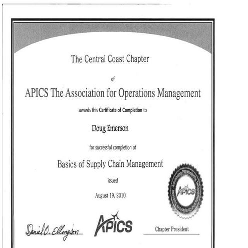 Apics Supply Chain | DOCX