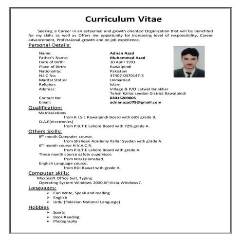 Adnan CV | DOCX