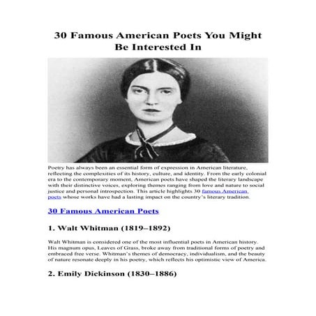 30 Famous American Poets You Might Be Interested In.docx