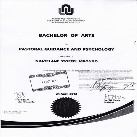 BA DEGREE NWU | PDF
