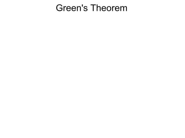 Green Theorem | PPTX