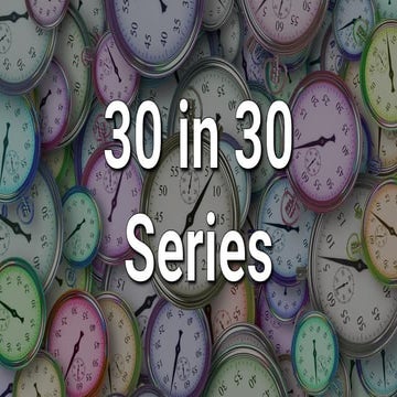 30 in 30 Series - PART 1: 30 Outstanding Social media Ideas | PPT