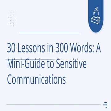 30 Lessons in 300 Words_ A Mini-Guide to Sensitive Communications_AI ...