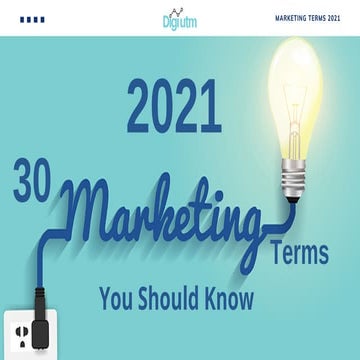 30 marketing terms you should know | PDF
