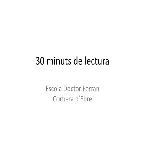 30 minuts de lectura | PDF