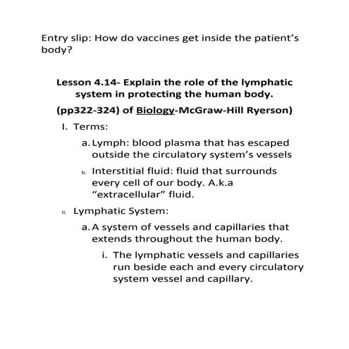 BIO30s 4_14_lymphaticsystem | PDF