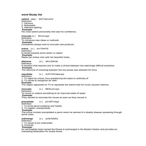 30 sat words list | RTF