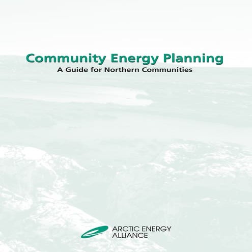 Community Energy Planning: Arctic Energy Alliance | PDF