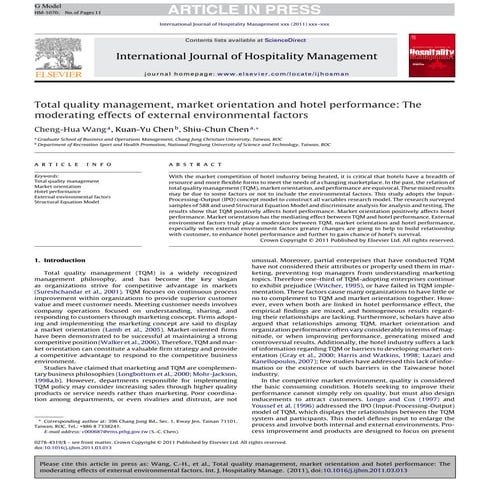 SWOT Analysis and Competition Approaches of Hotels in Guangzhou | PDF