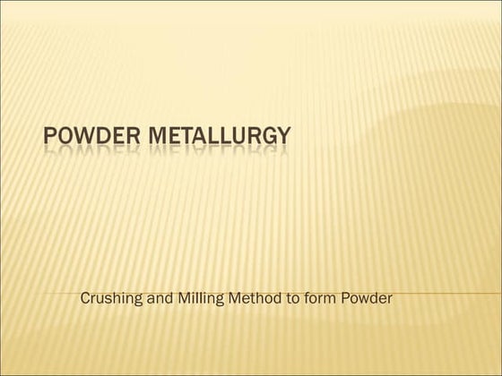 Power metallurgy | PDF