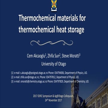 Thermochemical materials for thermochemical heat storage systems | PDF